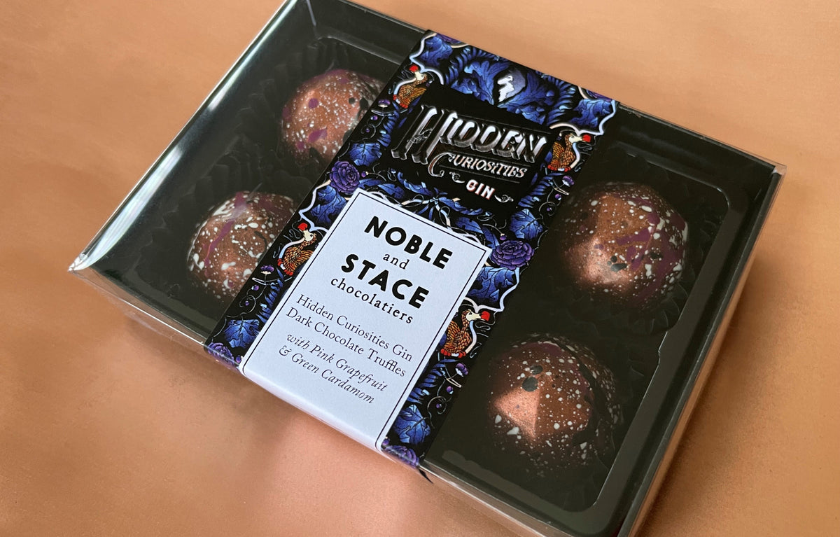 Hidden Curiosities Craft Gin x Noble & Stace Dark Chocolate Truffles ...